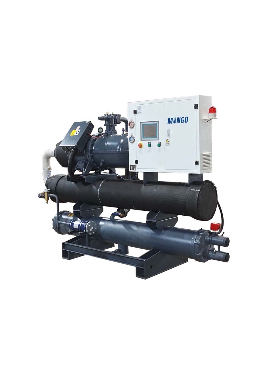 Water Cooled Screw Compressor Chiller 200HP 200Kw/Hr Semi Hermetic High ...